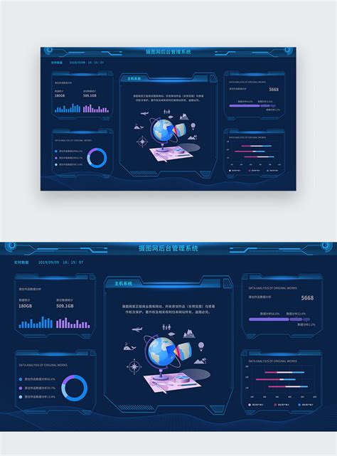 Ui Design Background Data Visualization Web Interface Template Image