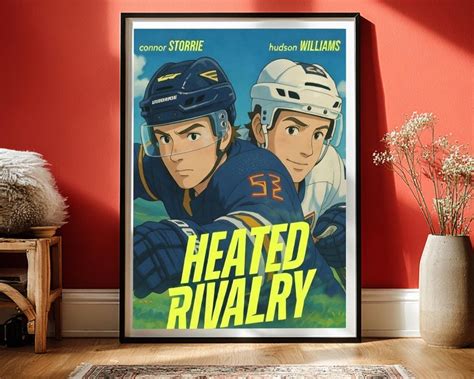 Heated Rivalry Movie Poster Anime Style Custom Framed Etsy Uk