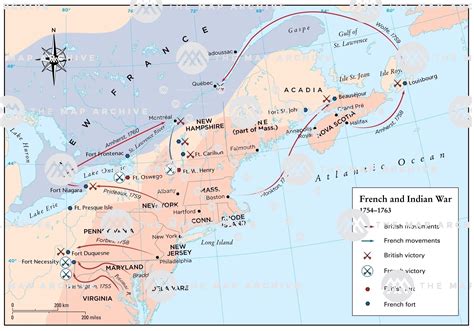 The French And Indian War 175463 The Map Archive