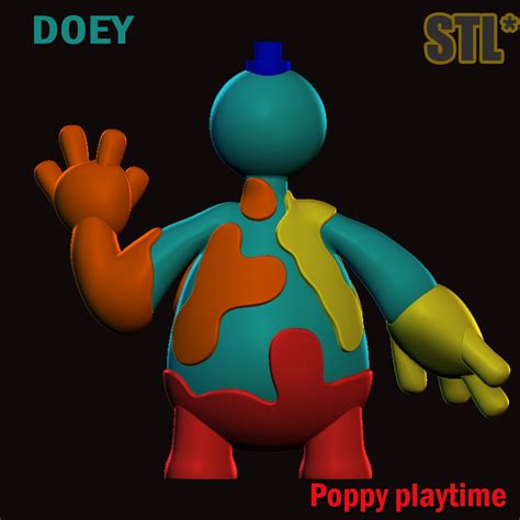 Stl 文件 Doey The Doughman Stl 3d Model Poppy Playtime Chapter 4 Fanart 🦸
