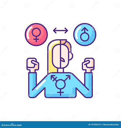 Androgyne Icon Vector From Gender Identity Collection Thin Line