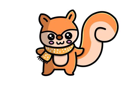 Autumn Squirl Vector Illustration Graphic By Dearlyartstudio · Creative