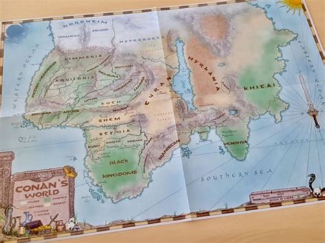 World Map Hyperborea Conan Monolith Kickstarter Exclusive 1981930007