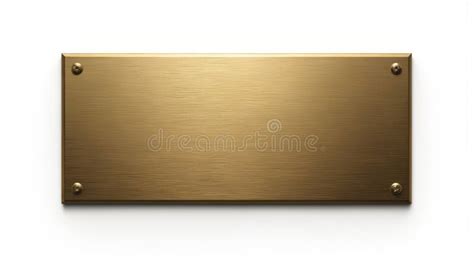 Brushed Gold Metal Plate
