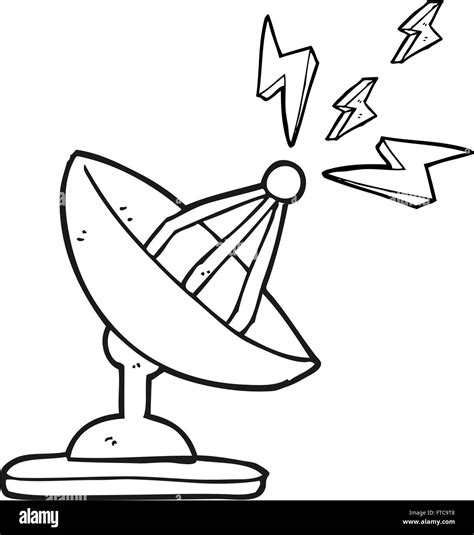 Satellite Clipart Black And White