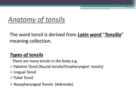 Diseases Of Tonsils And Adenoids Pptx