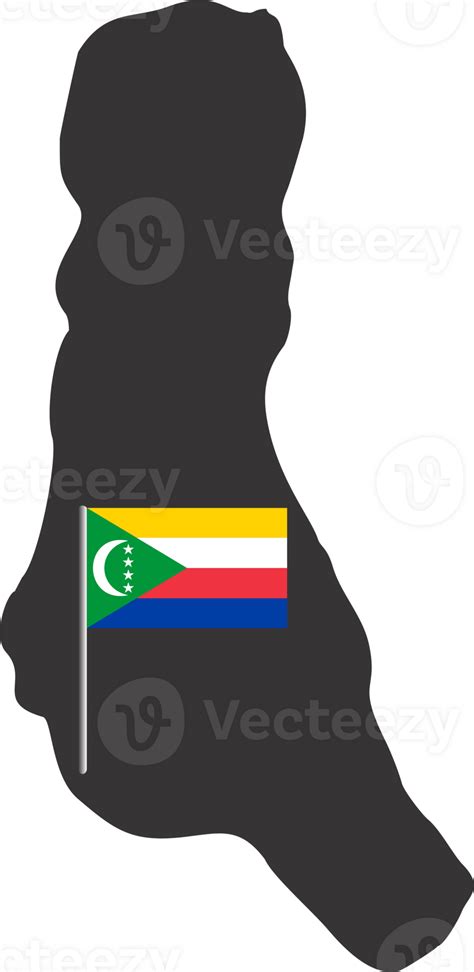 Comoros Flag Pin Map Location 23427125 Png