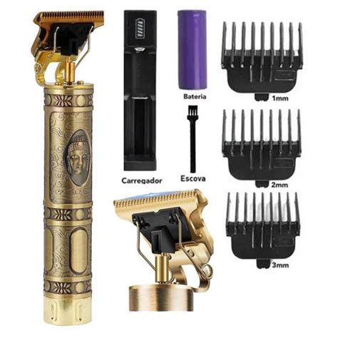 Máquina De Acabamento T9 Vintage Professional Gold Bivolt Aparador De