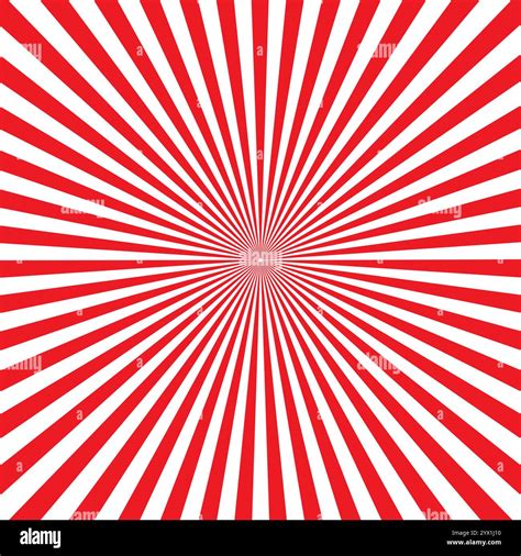 Red Radial Stripes Bold Geometric Burst Abstract Striped Background Vector Dynamic Pattern