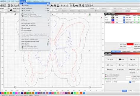 How To Import And Edit Designs Using Laser Cutter Software Lightburn