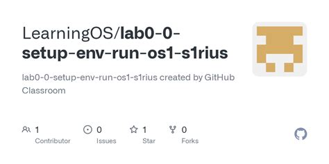 GitHub LearningOS Lab0 0 Setup Env Run Os1 S1rius Lab0 0 Setup Env Run Os1 S1rius Created By