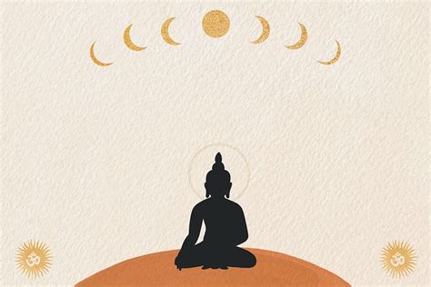 Buddhism Spiritual Aesthetic Border Background Free Photo
