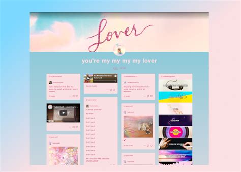 Taylor Swift Lover Theme Tumblr