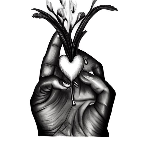 Hand Holding Pencil Drawing