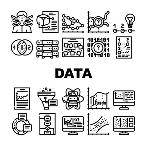 Premium Vector Data Science Innovate Technology Icons Set Vector