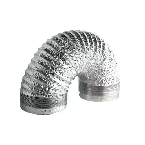 Kit 3 Metros Duto Flexível De Alumínio 100mm 125mm 150mm Para Cultivo Indoor Grow Gardenleds