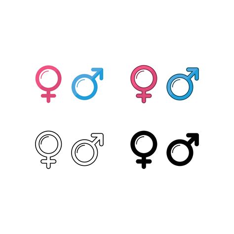 Símbolo De Mujer Hombre Mujer Hombre Chico Chica En Heterosexual