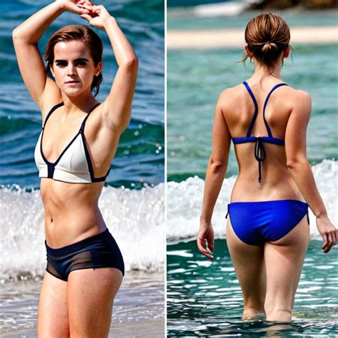 Emma Watson Seethru Bikini
