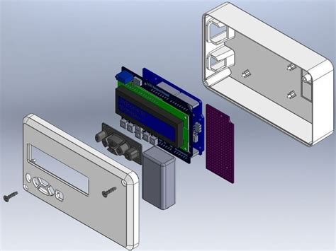 Case Arduino Uno E Mega E Shield Lcd Keypad Parcelamento Sem Juros