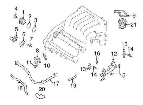 2002 2004 Infiniti I35 Water Pipe 21022 Cb00a Infiniti Parts Online