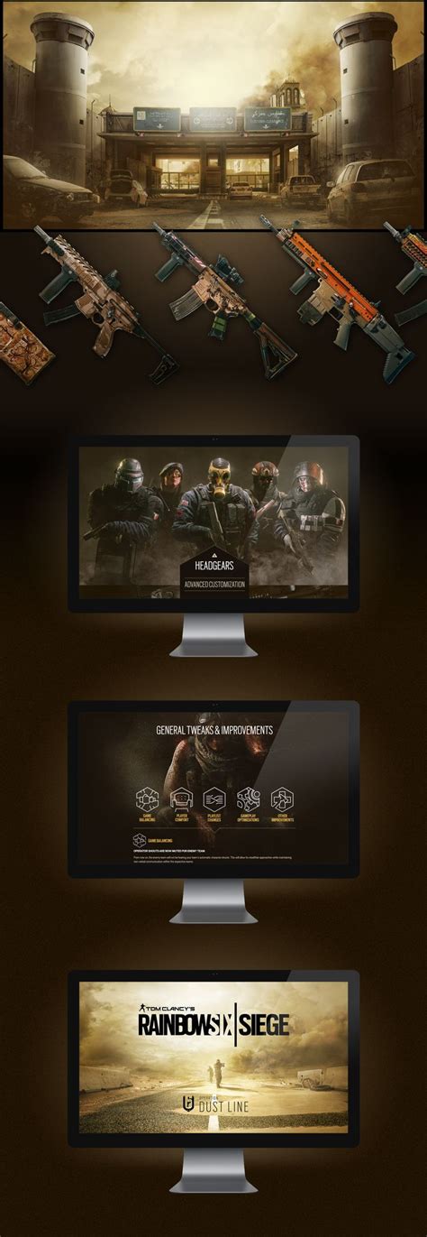 Rainbowsix Siege Dust Line On Behance Game Concept Line Dust