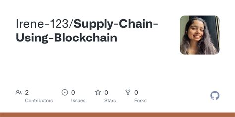 Github Irene 123supply Chain Using Blockchain