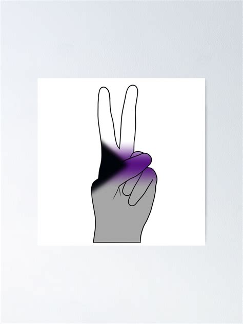 Demisexual Peace Sign Poster By Jewel Art Redbubble