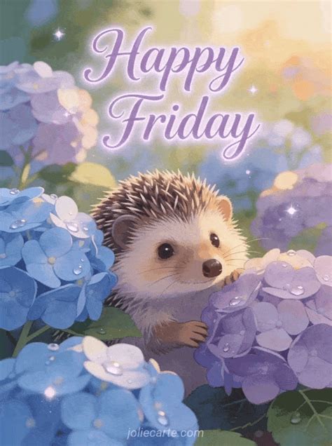 🦔 Happy Friday Free Greeting Card Joliecarte