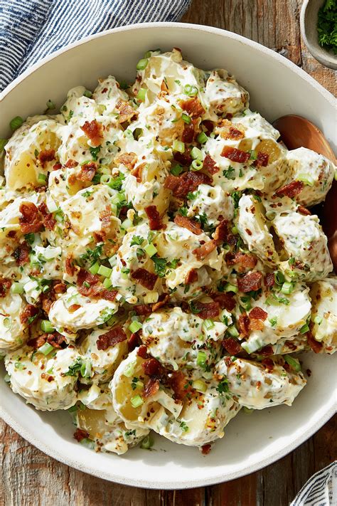 Potato Salad With Bacon Recipe Crunch And Color
