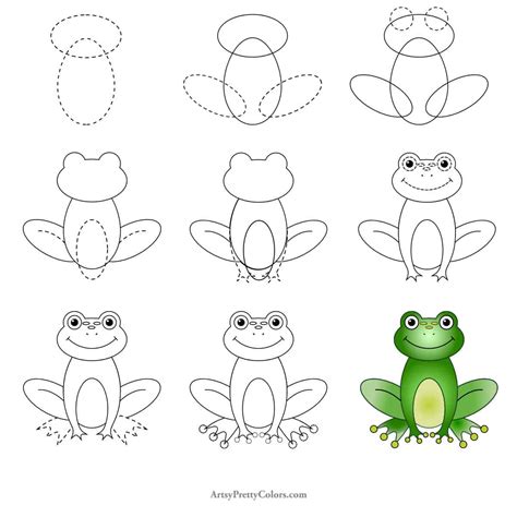 Frog Drawing Outline Easy