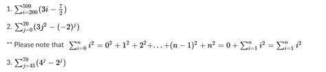solved solve the following summation problems you have to