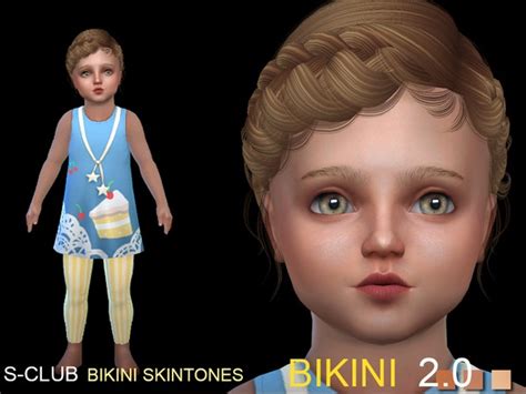Bikini 20 Skin All Age By S Club Wmll The Sims 4 Catalog