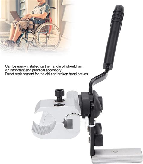 Fishawk Wheelchair Brakes Aluminum Side Mount Wheel Lock Sensitive