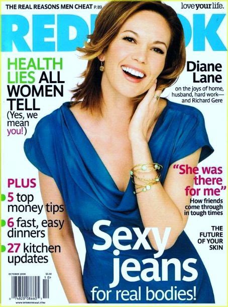 Diane Lane Redbook Magazine October 2008 Cover Photo United States