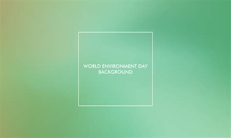 World Envinronment Day Gradient Background Good For Poster Social Media