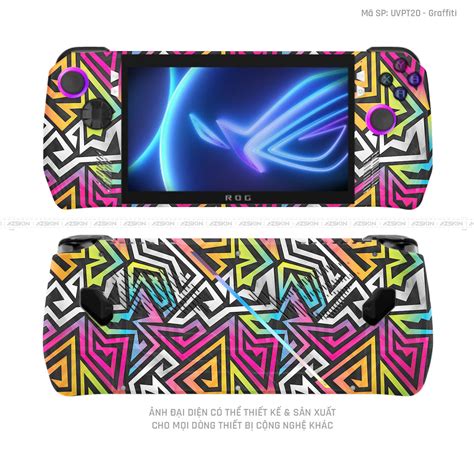 Dán Skin Máy Chơi Game Asus Rog Vân Graffiti 01 Uvpt20 Azskin Vn