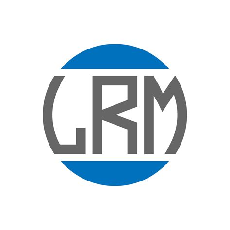 Diseño De Logotipo De Letra Lrm Sobre Fondo Blanco Concepto De