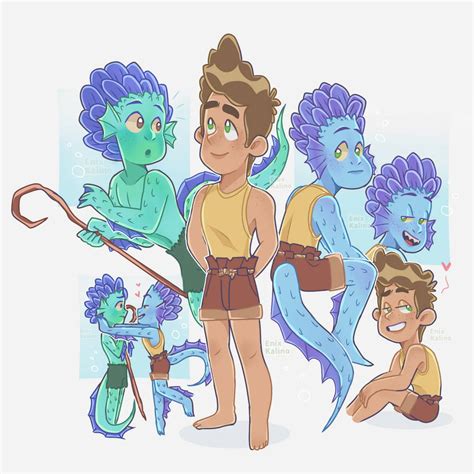 Fanart Alberto X Luca By Enixkalino2 On Deviantart