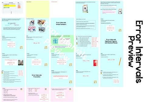 Maths Gcse Number Powerpoint Lessons Rounding Estimating Error