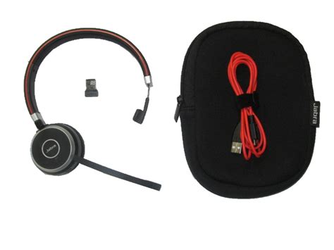 Jabra Evolve Mono Wireless Headset W Usb Bluetooth Adapter