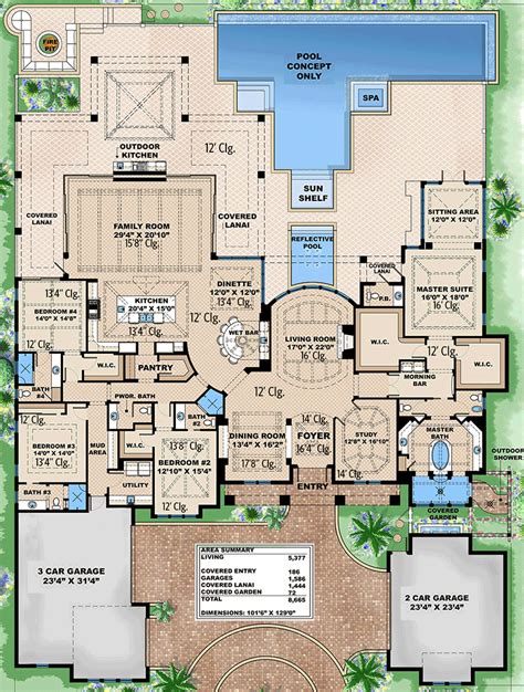 Luxurious House Floor Plans House Plans