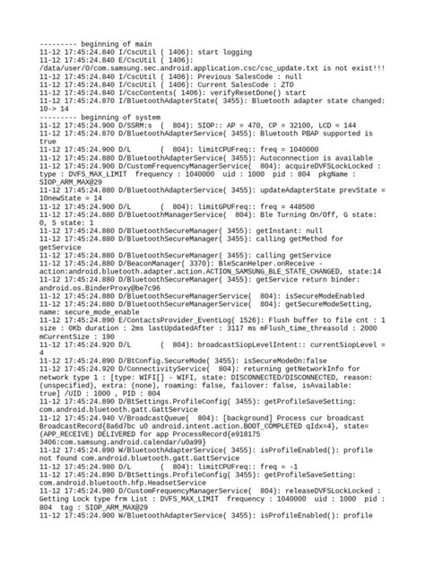 csc update log pdf system software software