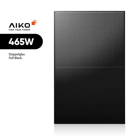 AIKO 465W Glas-Glas Full Black Neostar 2S+ – Hochleistungs-Solarmodul, 94,90