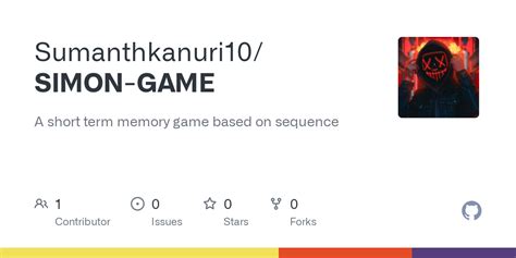 GitHub Sumanthkanuri SIMON GAME A Short Term Memory Game Based On Sequence
