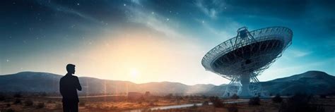 Premium Photo Researcher Analyzing Data From A Radio Telescope