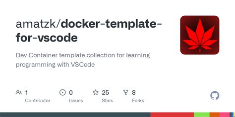 Github Amatzkdocker Template For Vscode Dev Container Template