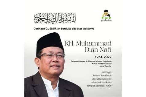 Ketua Rmi Pbnu Kh Muhammad Dian Nafi Meninggal Dunia