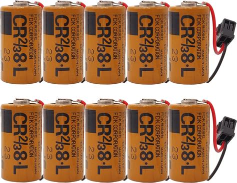 Zivases 10pcs 2000mah Cr238 L Battery Compatible For Fuji Cr23 8l 3v