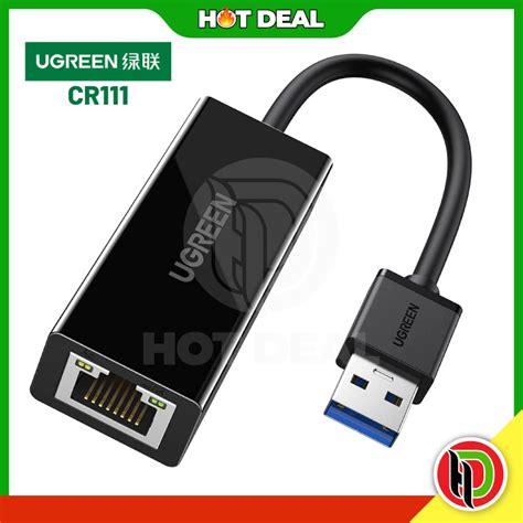 Hotdeal Ugreen Cr111 3 0 A To Gigabit Ethernet Adapter Usb Ugreen Usb