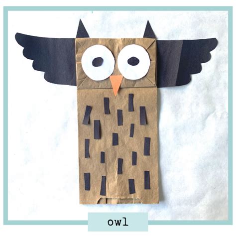 Paper Bag Animal Puppets Tinkerlab